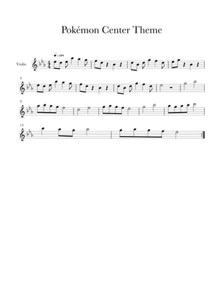 Pokemon center theme | PDF