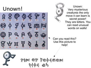 Unknown Pokemon Pearl Guide