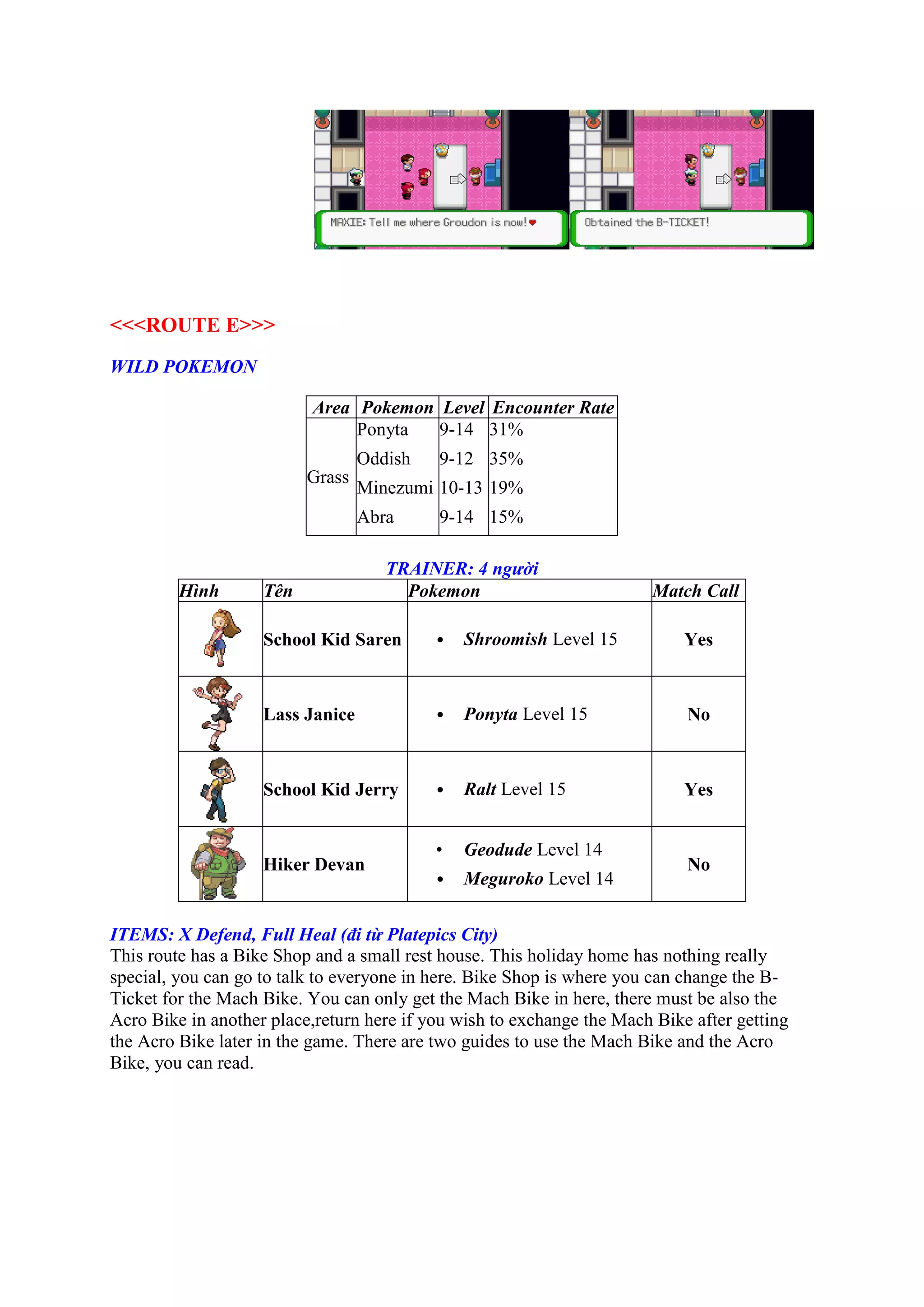 Pokemon flora sky guide (english) | DOCX