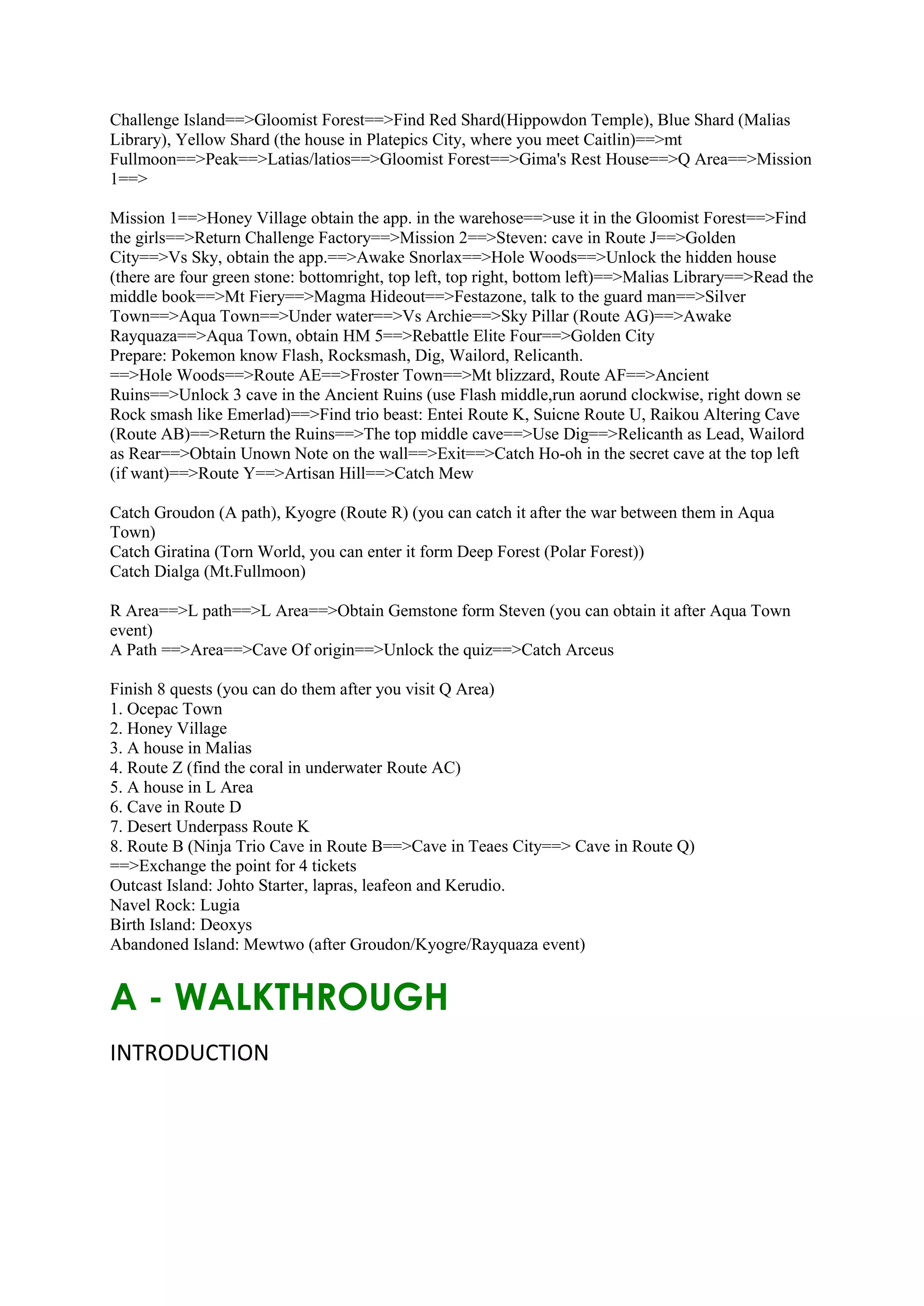 Pokemon flora sky guide (english) | DOCX