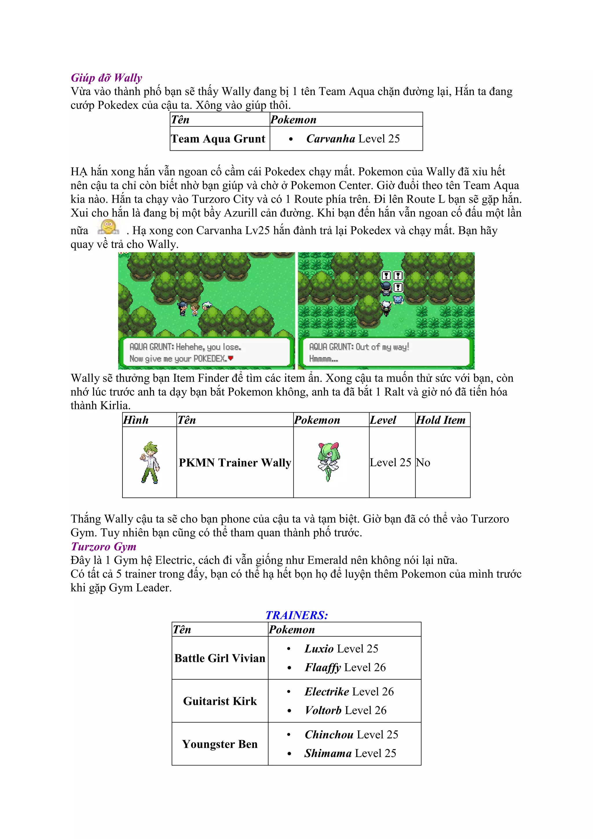 Pokemon flora sky guide (english) | DOCX