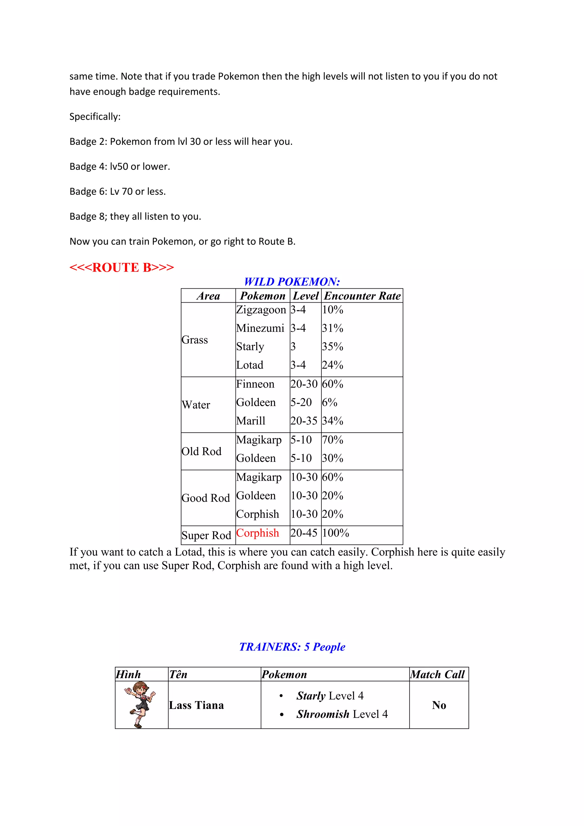 Pokemon flora sky guide (english) | DOCX