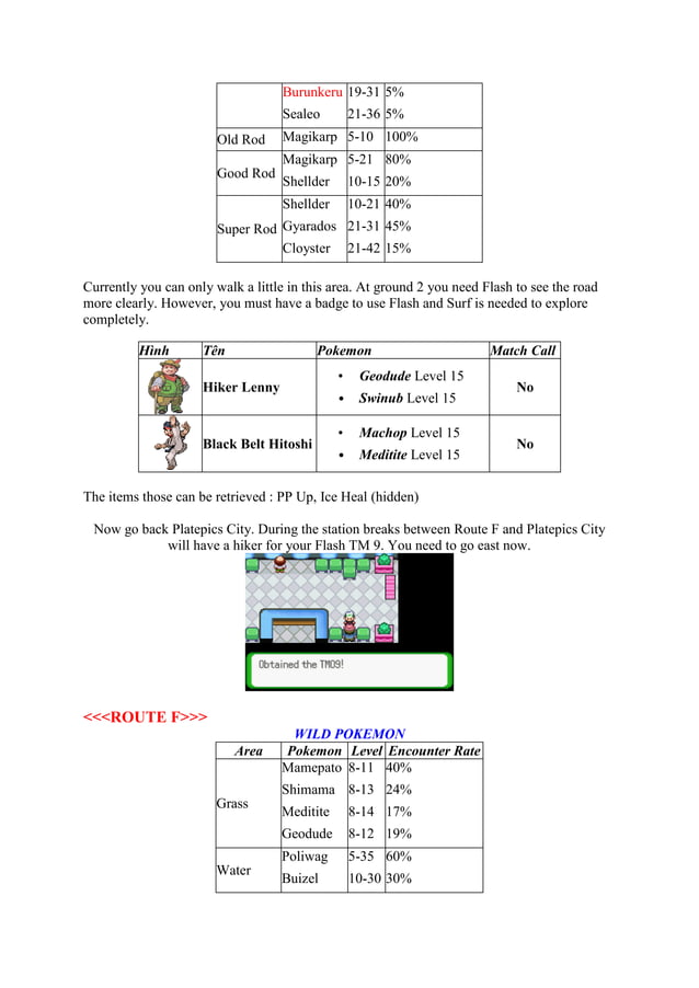 Pokemon flora sky guide (english) | DOCX | Action-Adventure Video Games ...