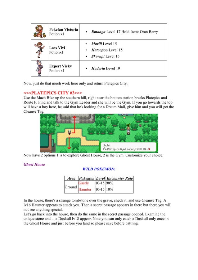 Pokemon flora sky guide (english) | DOCX | Action-Adventure Video Games ...