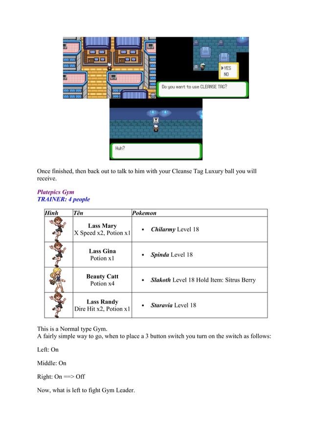 Pokemon flora sky guide (english) | DOCX | Action-Adventure Video Games ...