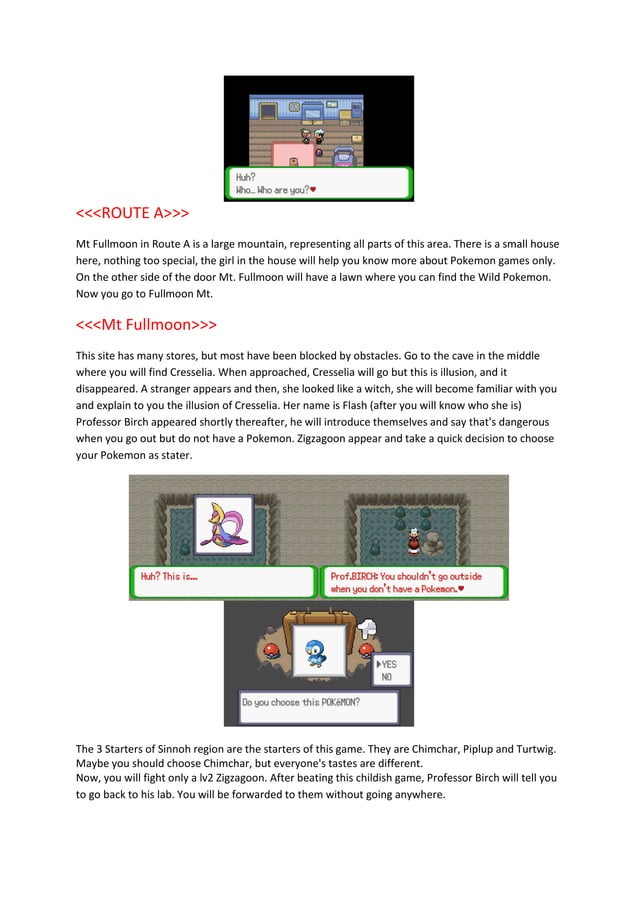 Pokemon flora sky guide (english) | DOCX | Action-Adventure Video Games ...