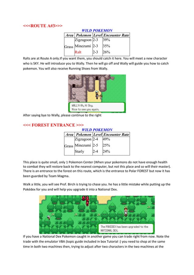 Pokemon flora sky guide (english) | DOCX | Action-Adventure Video Games ...