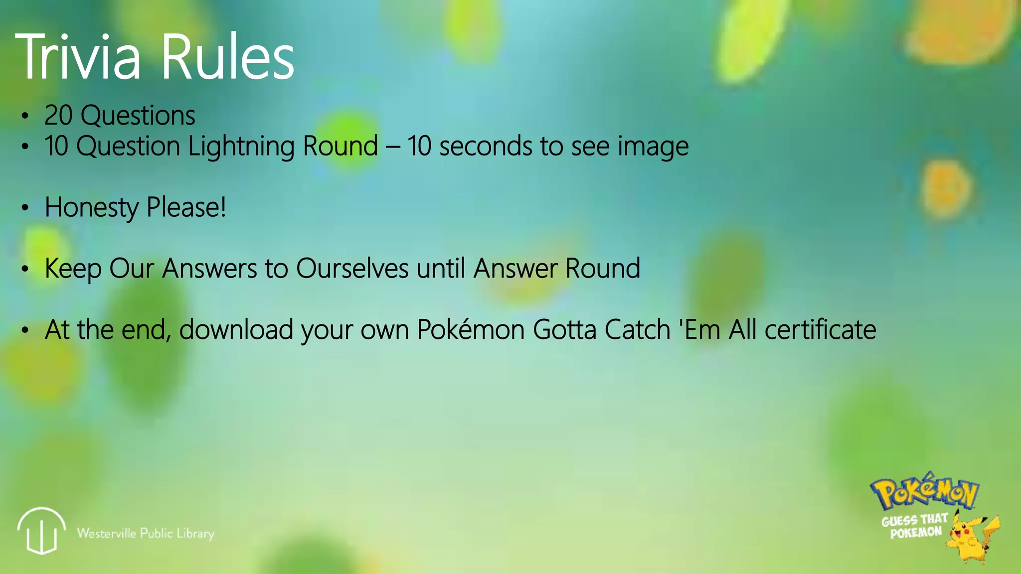 Guess that Pokemon | PPTX