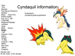 Pokemon Typhlosion Evolution Chart