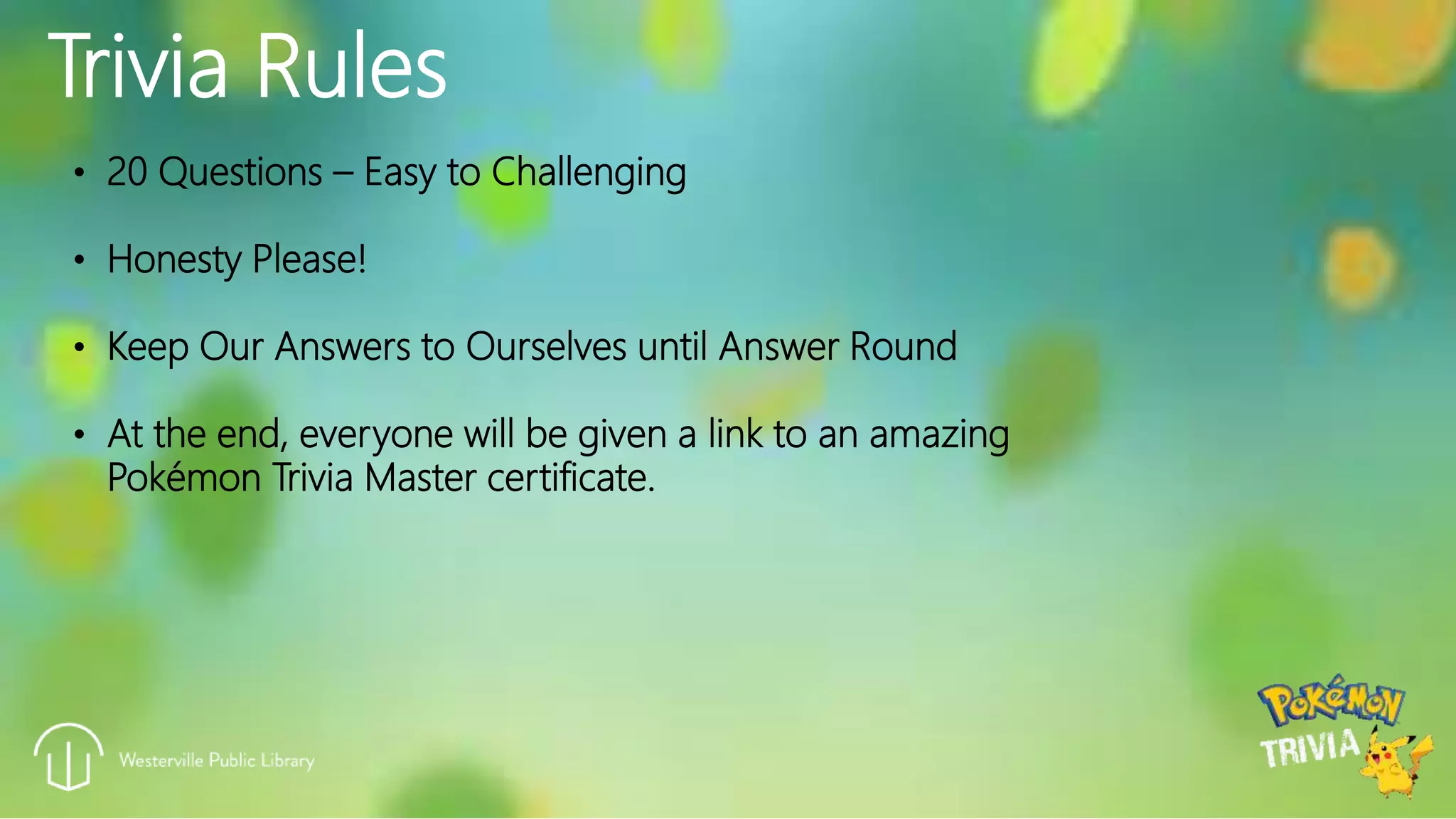 Pokemon Trivia Virtual | PPTX