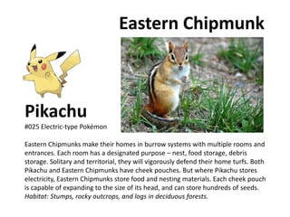 Pokemon vs Real-life Wildlife in the Metroparks | PPTX | Zoos ...