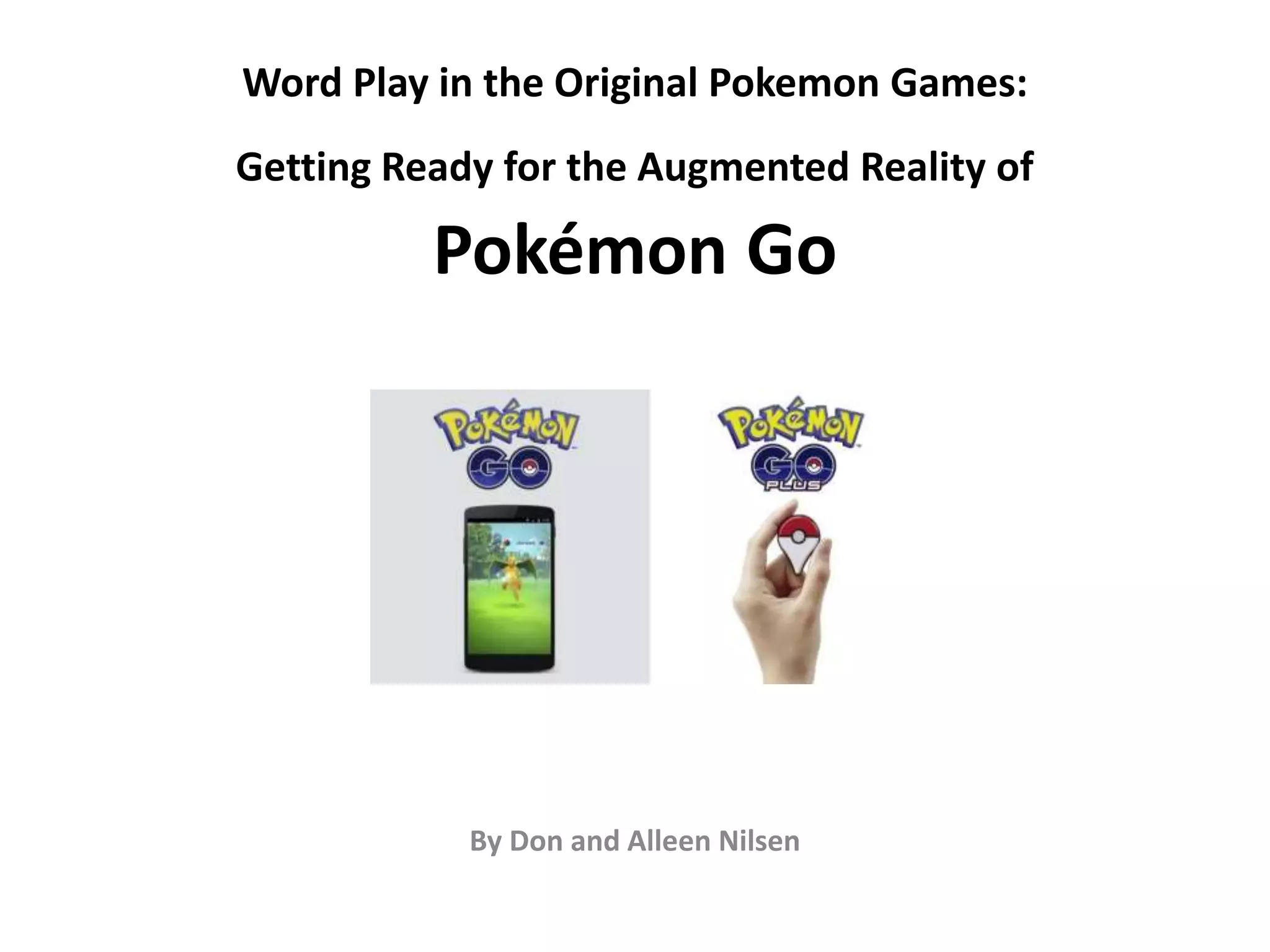 Word Play in the Original Pokemon Games: Getting Ready for the ...