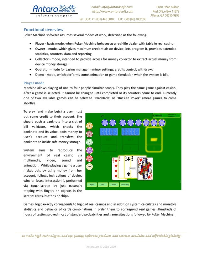 Poker machinebrief v2.4 | PDF