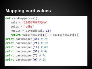 Poker, packets, pipes and Python | PPT