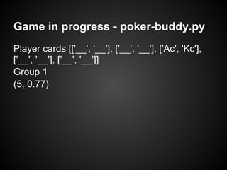 Poker, packets, pipes and Python | PPT
