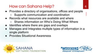 Sahana Workshop Pokhara Nepal | PPT