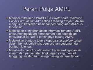 Sekilas Kelompok Kerja Air Minum dan Penyehatan Lingkungan (POKJA AMPL ...