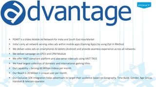 POKKT Video - In App Video Monetization | PPT