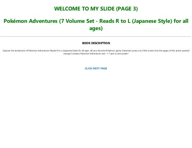 Pokemon adventures volume 1 pdf download - subtitlebyte