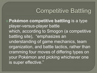 Pokémon competitive battling an introduction | PPT