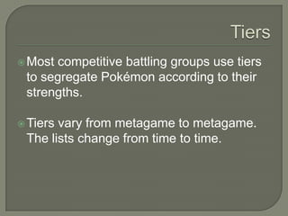 Pokémon competitive battling an introduction | PPTX
