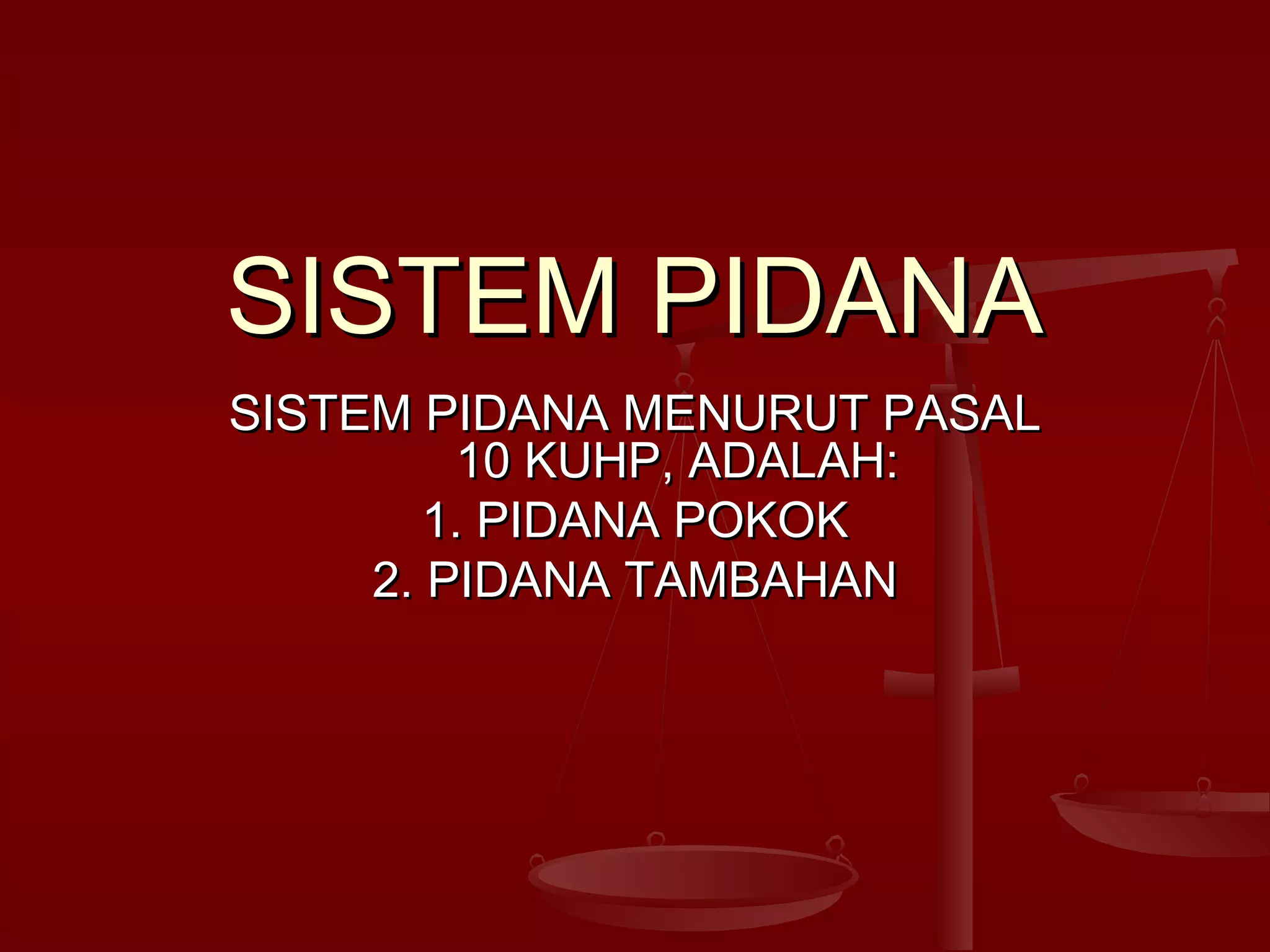 Pokok hukum pidana 2 | PPT