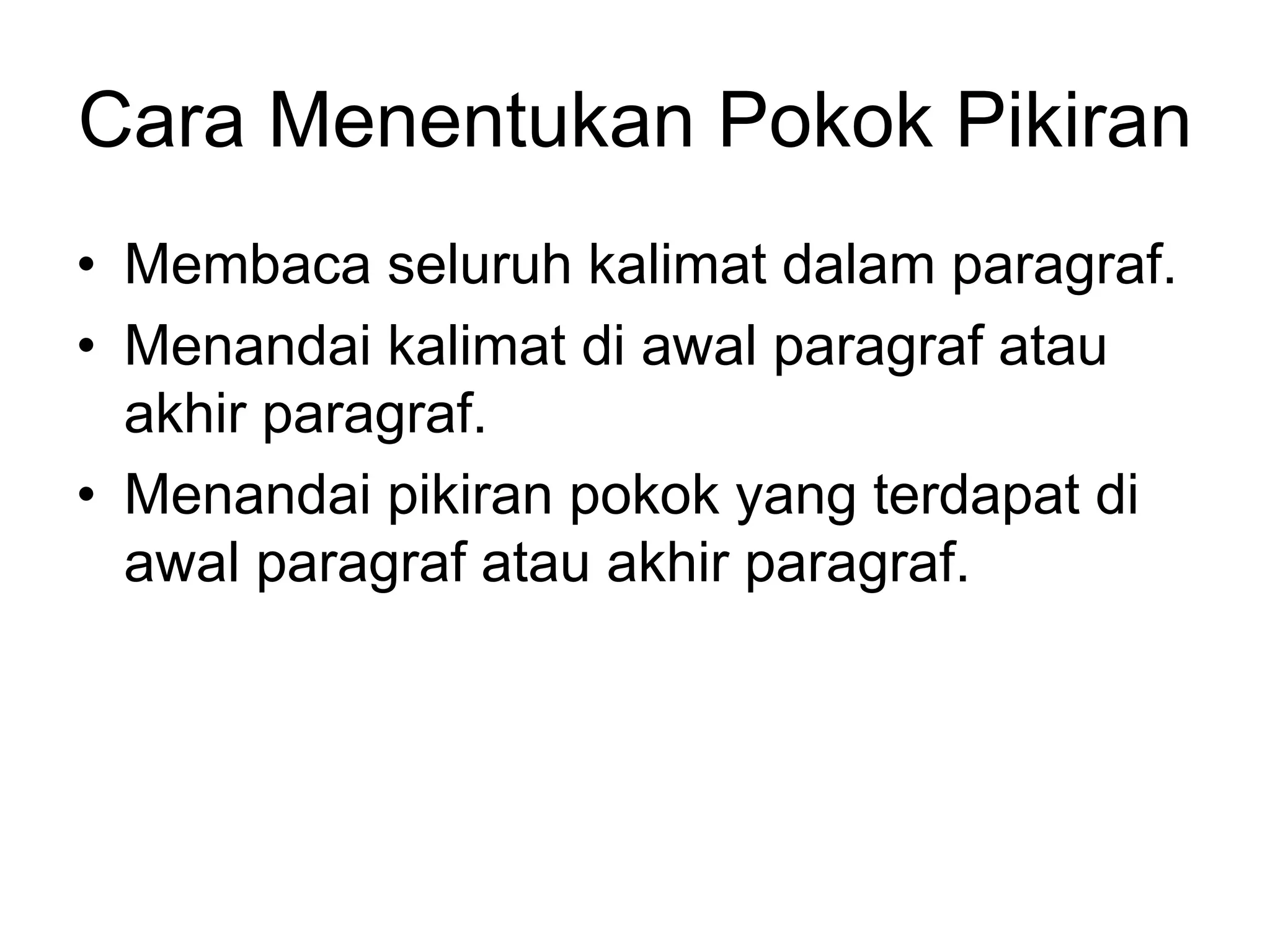 Pokok pikiran dan peta pikiran | PPTX