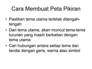 Pokok pikiran dan peta pikiran | PPTX