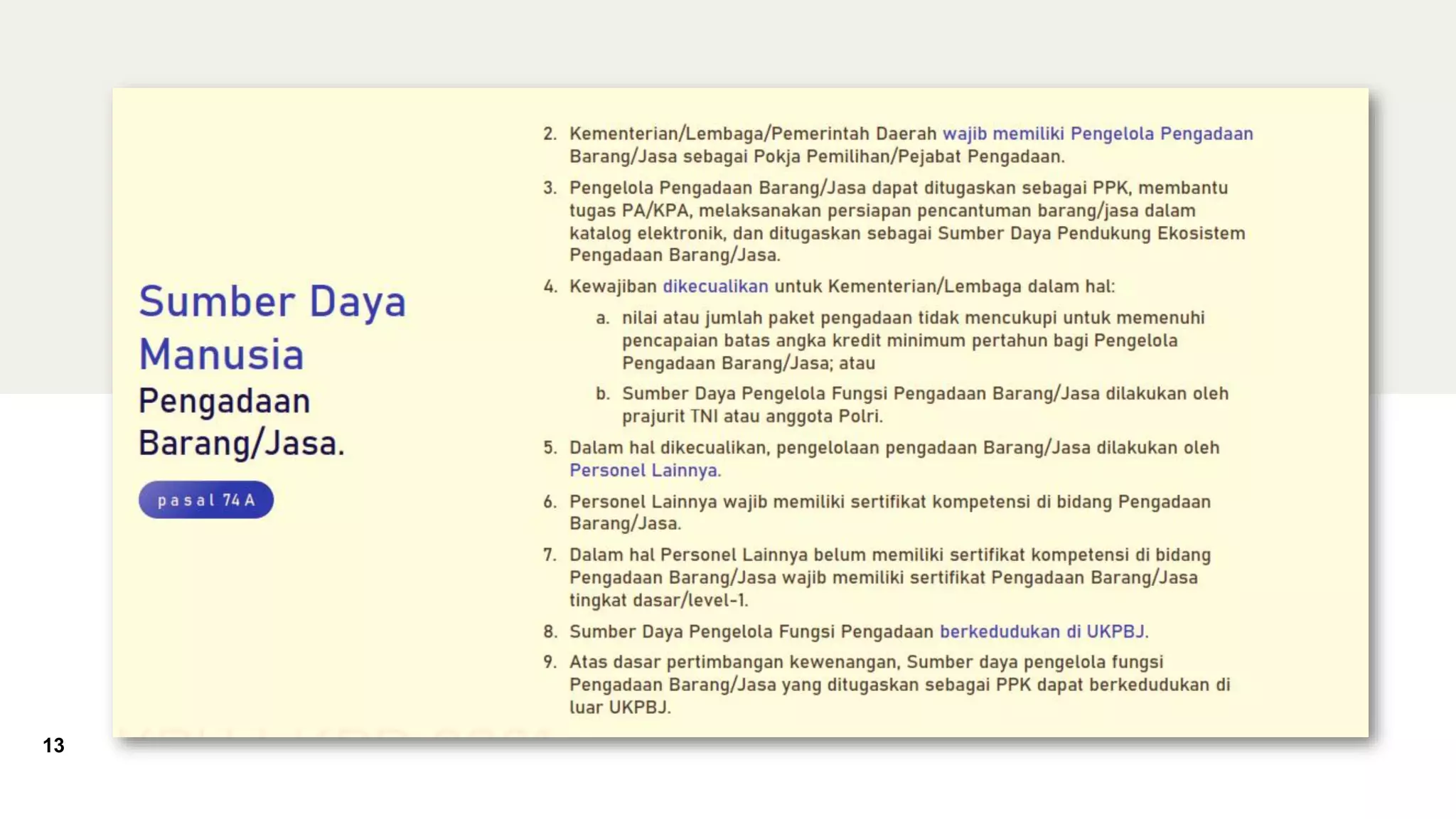 POKOK POKOK PERUBAHAN PERATURAN PENGADAAN NOMOR 12 TAHUN 2021 | PDF