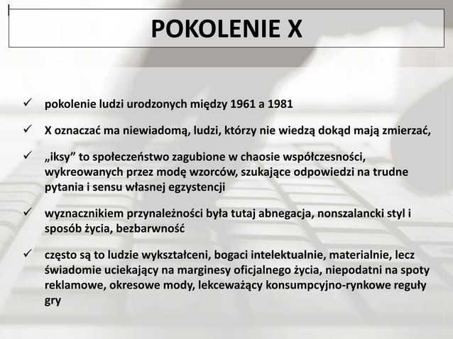 Pokolenia baby boomers, x, y, c (1) | PPTX