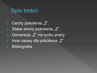 Generacja "Z" | PPT