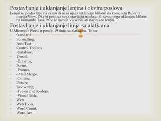 Pokretanje word-a | PPT