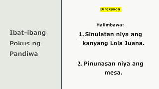 Pokus ng pandiwa | PPTX