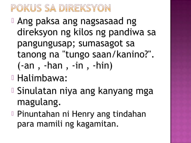 Pokus ng pandiwa sanhi at gamit | PPT