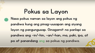 Pokus sa layon tagaganap grade 10 filipino | PPT
