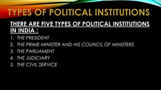 political institutions | PPTX