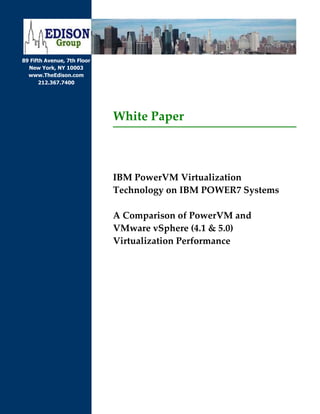 IBM PowerVM Virtualization Technology on IBM POWER7 Systems | PDF