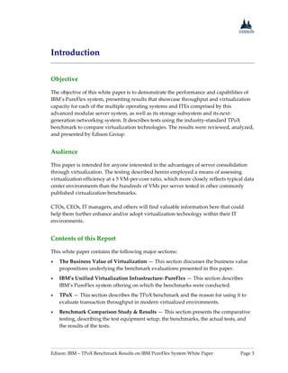 Virtualization Performance on the IBM PureFlex System | PDF