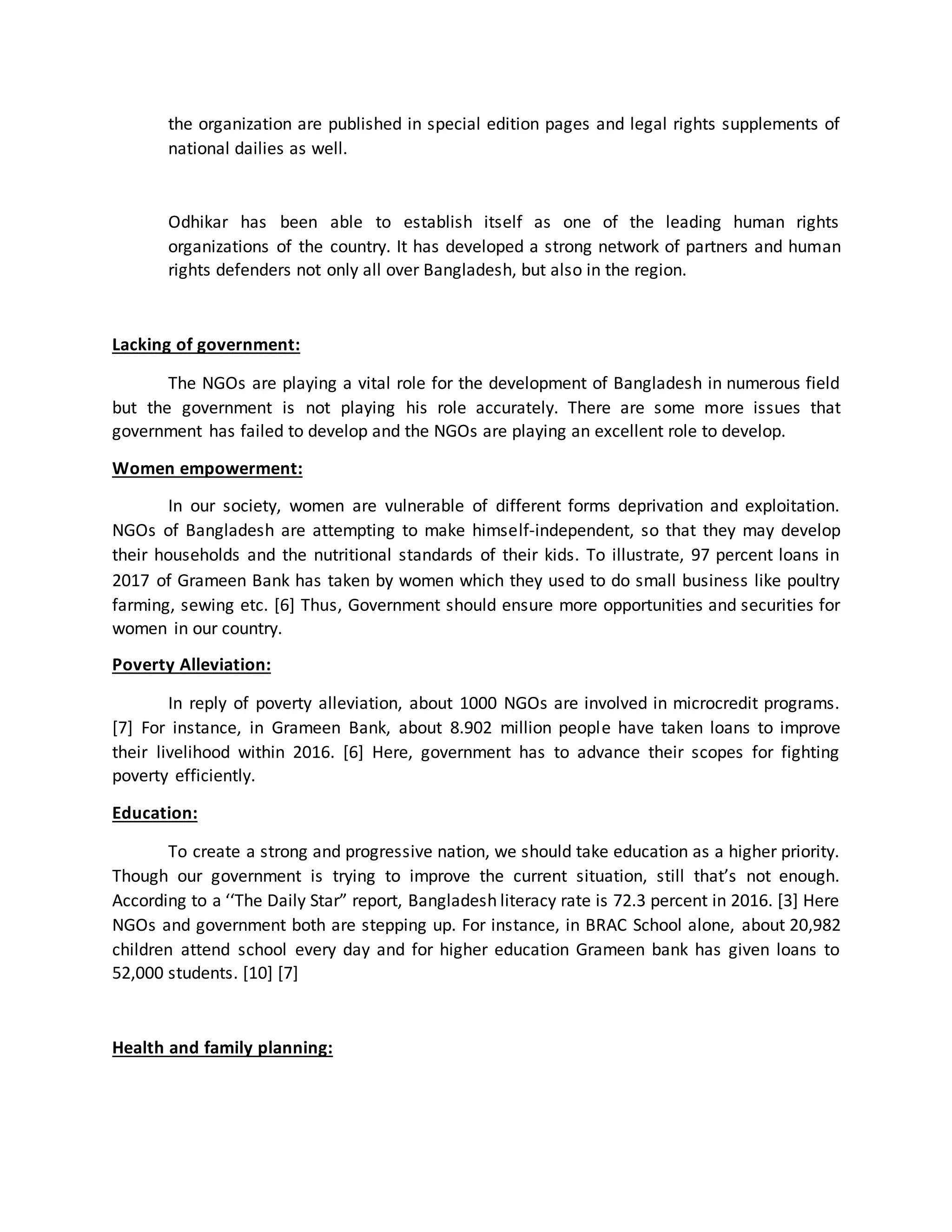 Assignment on The Role of NGOs on Poverty Alleviation in Bangladesh ...