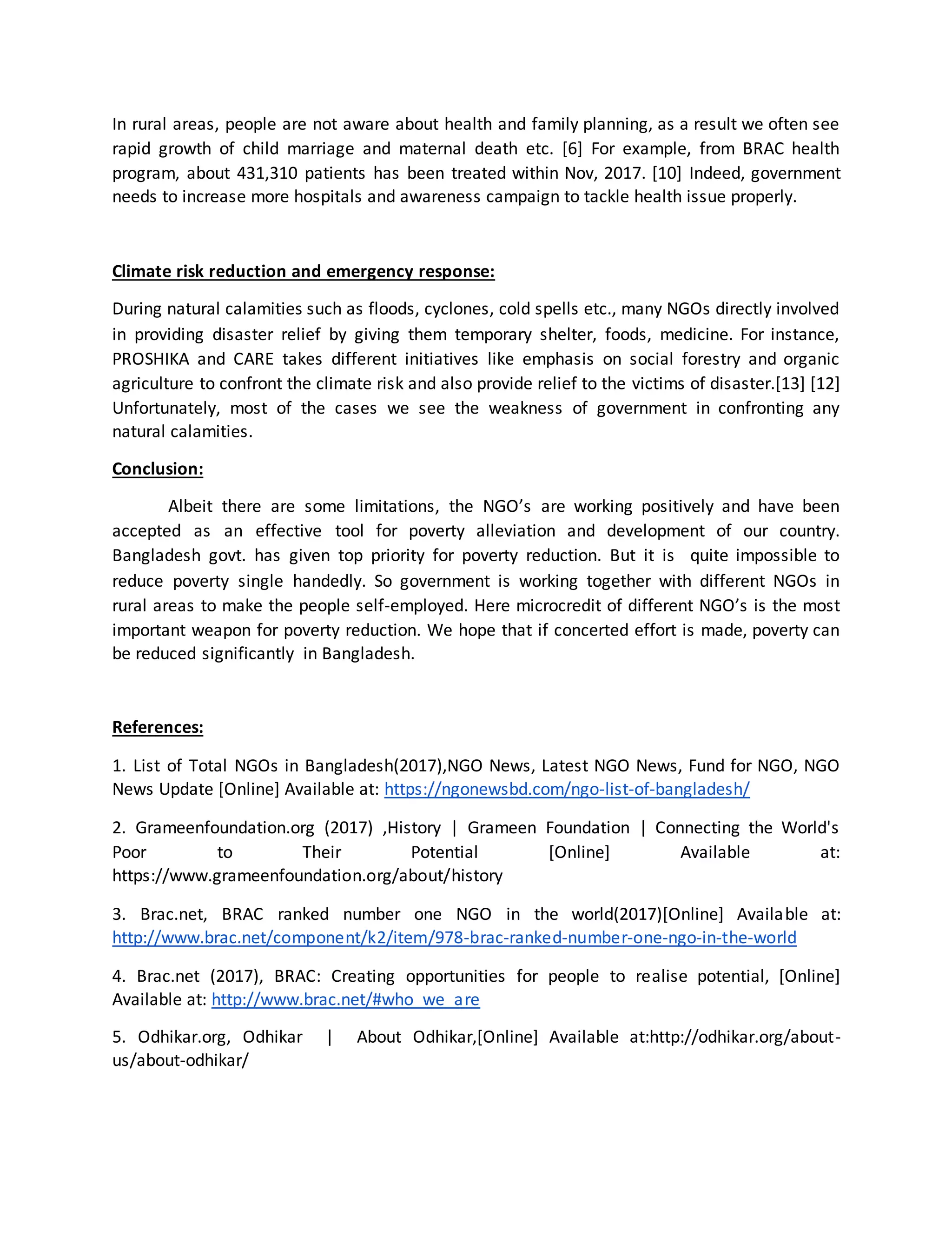 Assignment on The Role of NGOs on Poverty Alleviation in Bangladesh ...