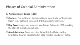 Colonial Rule and Early Constitutional Development in Nigeria | PPTX