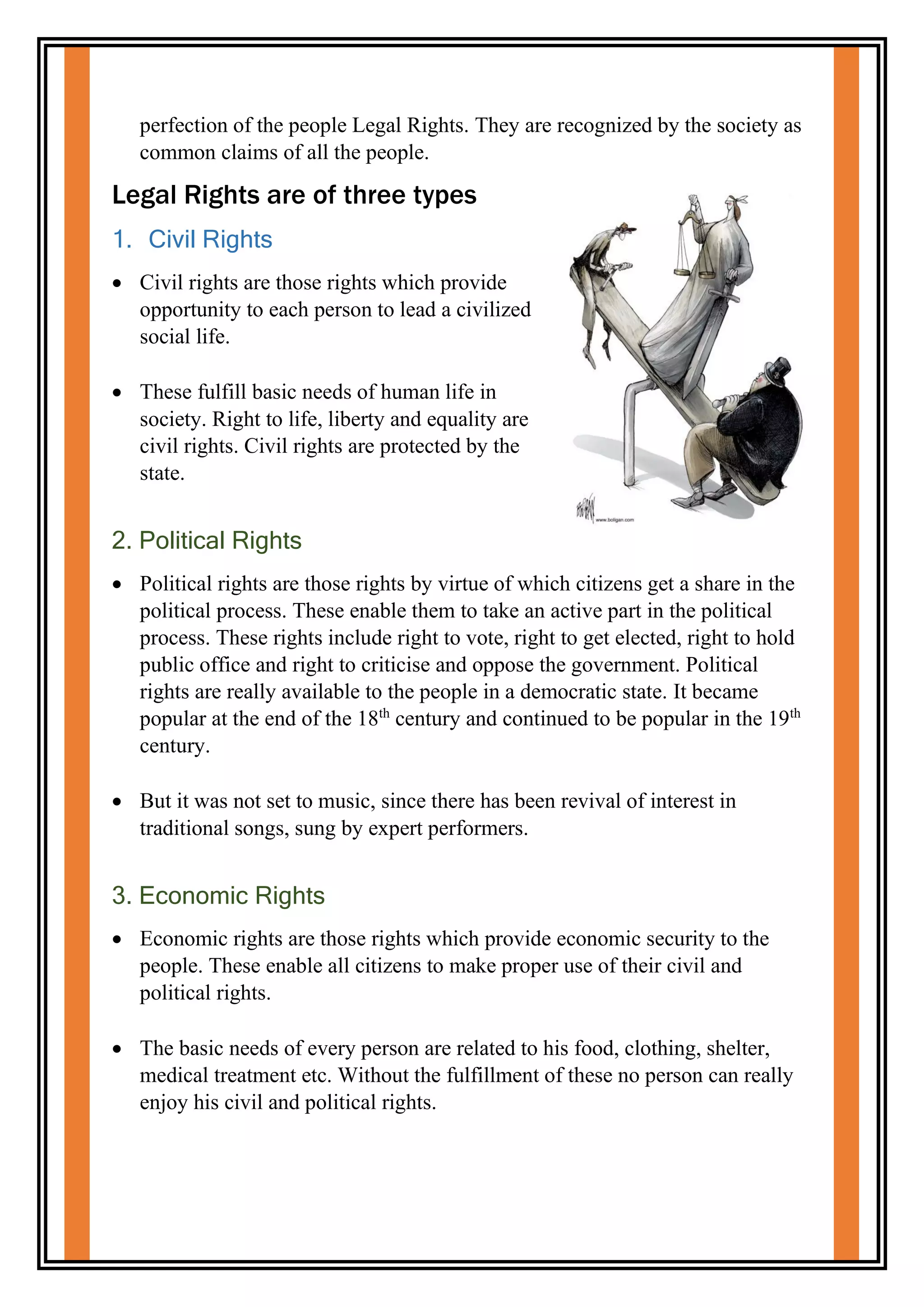 Meaning and Concept of Rights | PDF