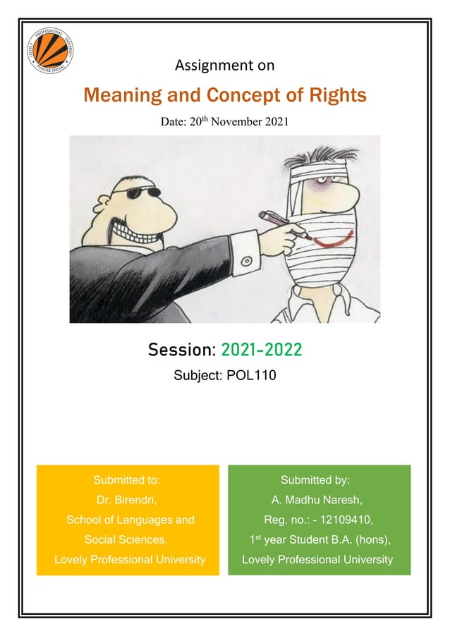 Meaning and Concept of Rights | PDF