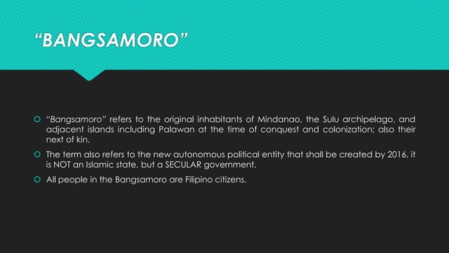 Bangsamoro Basic Law | PPT