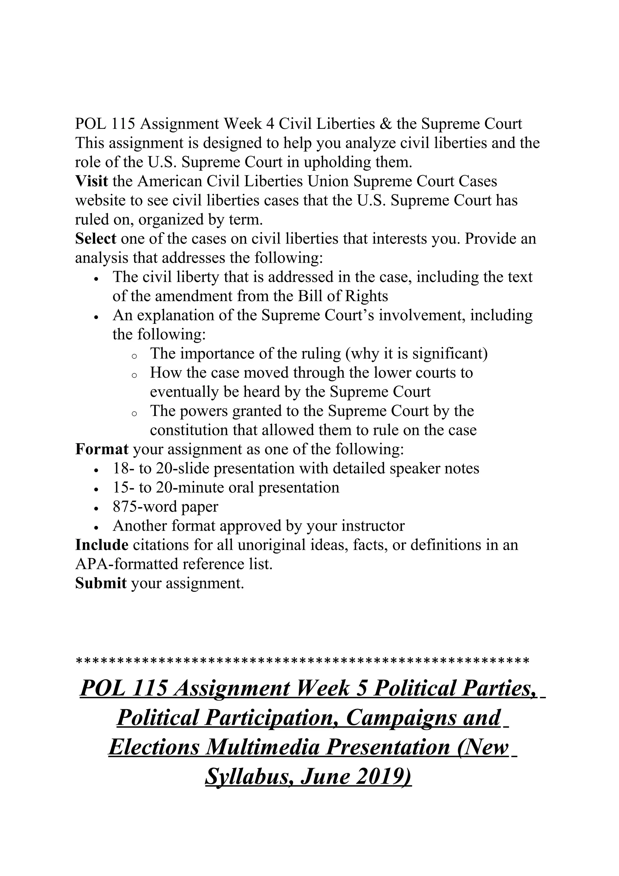 Pol 115 Exceptional Education-snaptutorial.com