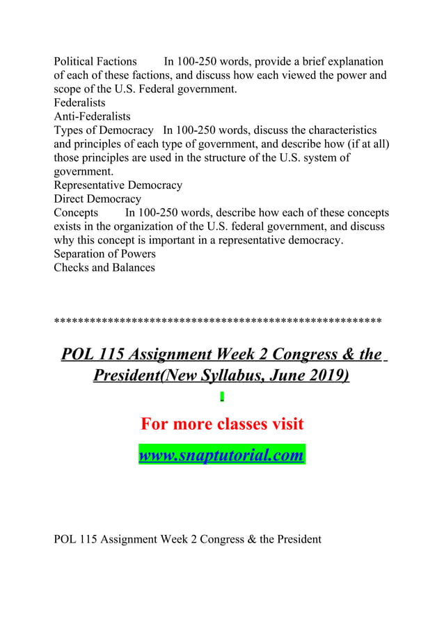 Pol 115 Exceptional Education-snaptutorial.com