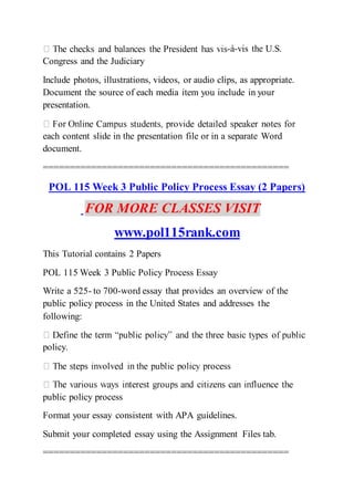 POL 115 RANK Remember Education--pol115rank.com