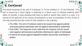 Writs of the Constitution | PDF