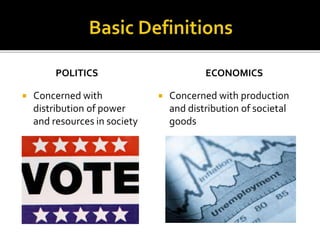 POL 140, Chapter 1, "Politics: Who Gets What, and How?" | PPTX