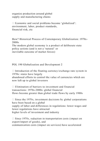 POL 190 Globalization and Development Development Poli.docx